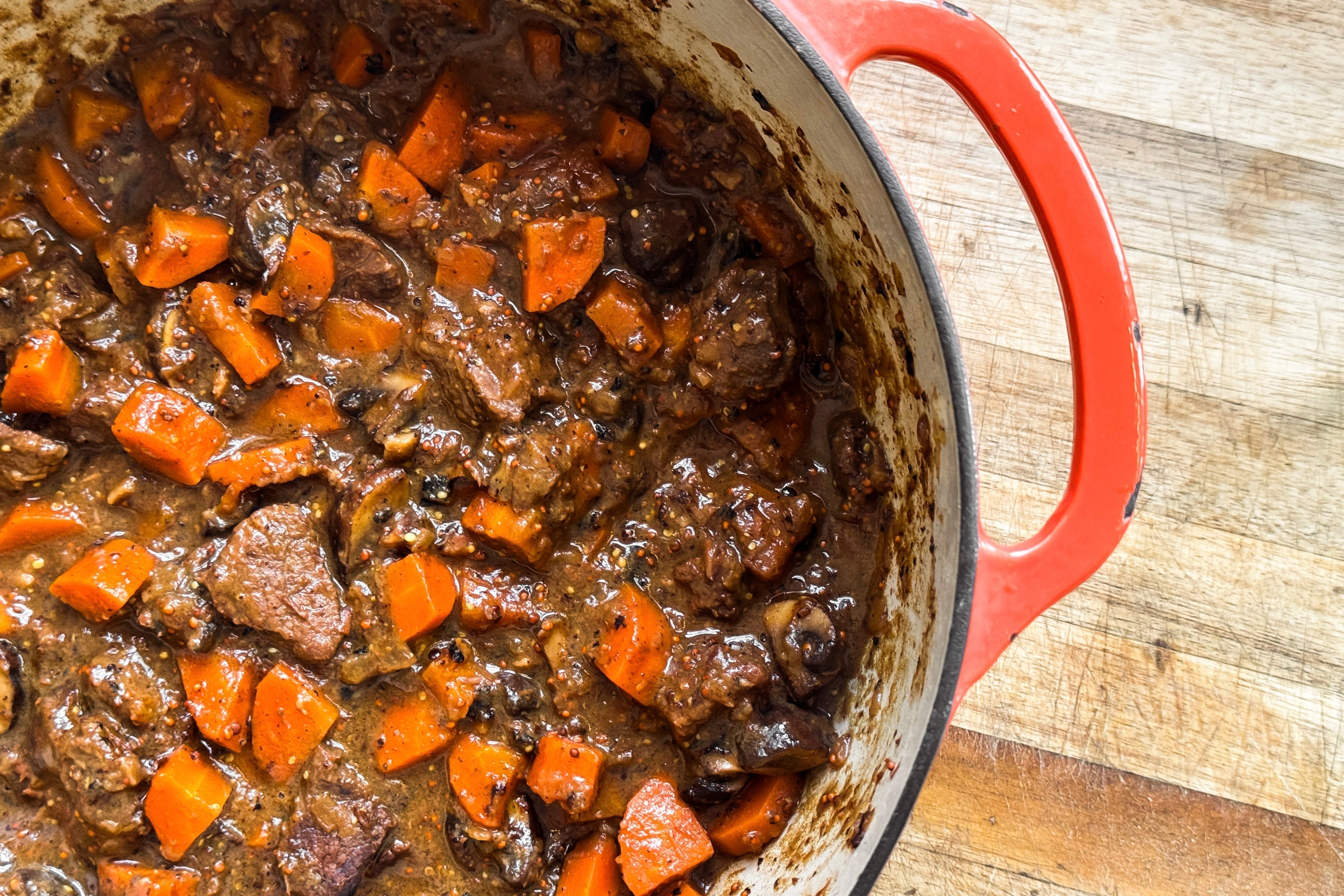 Beef Stew with Brandy & Dijon – Artemisia Farm & Vineyard